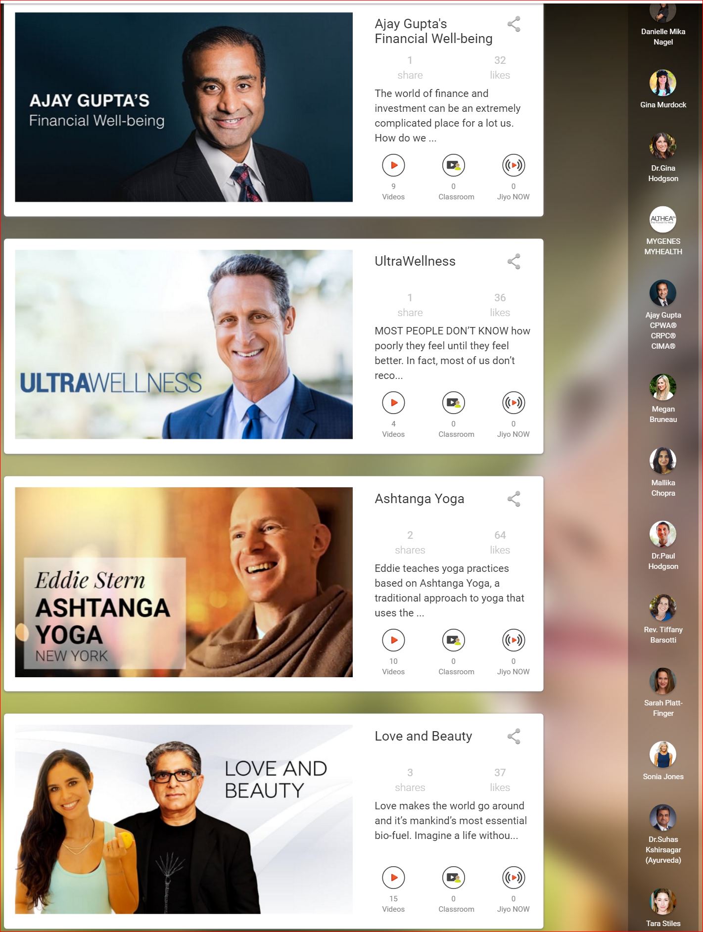 Review of Jiyo-a Wellness Wellbeing Mobile App by Deepak Chopra ...