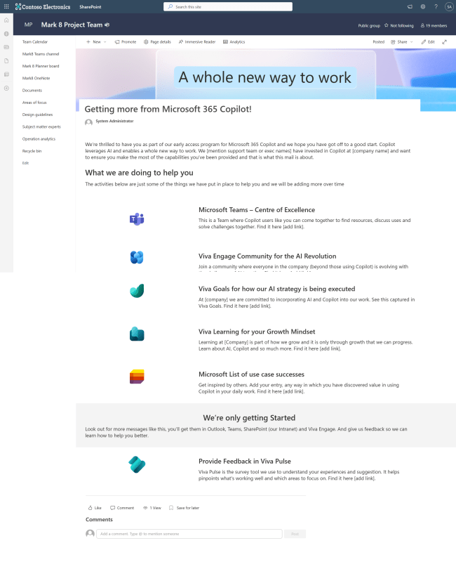 Microsoft Viva supporting adoption of M365 Copilot – InnerVentures